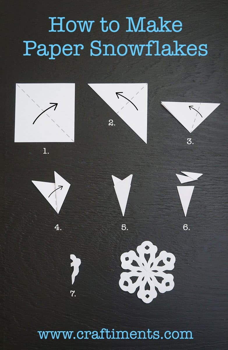 How To Make Paper Snowflakes Craftiments