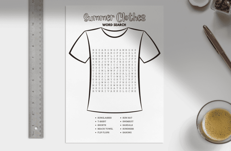 21 Free Printable PDF Summer Word Search Puzzles For Kids & Adults