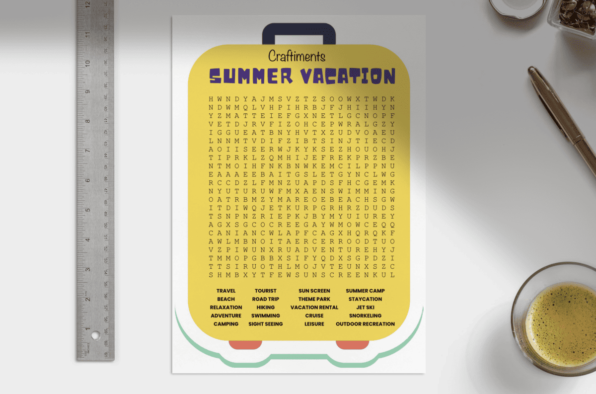 21 Free Printable PDF Summer Word Search Puzzles For Kids & Adults